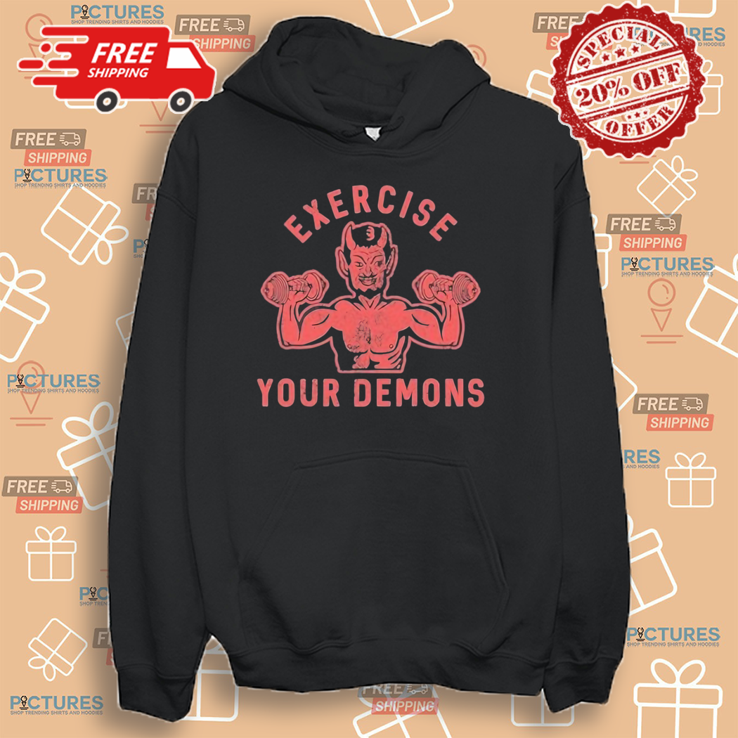 Ethan Buck Wearing Exercise Your Demons Devil Shirt • Picturestees ...