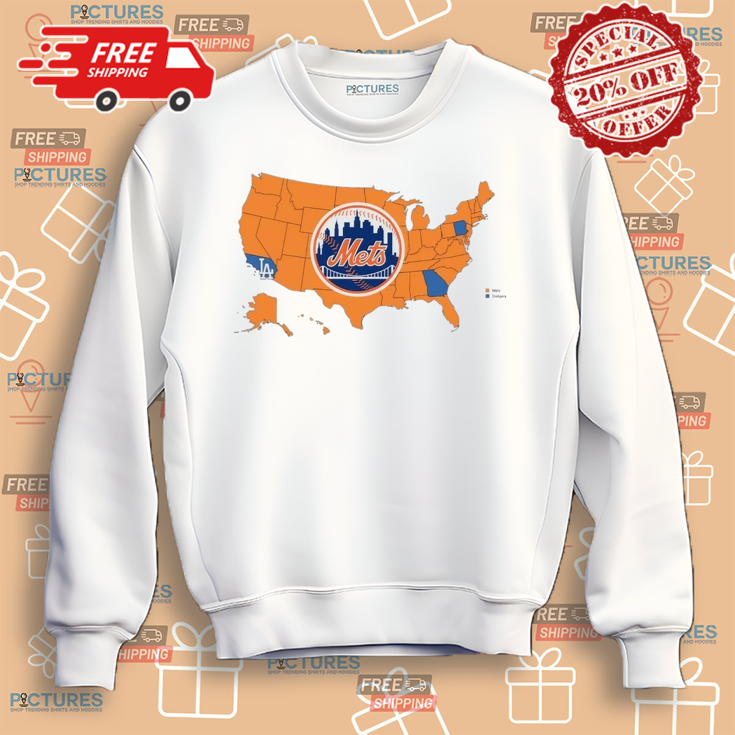Map Of Who America Is Rooting For In The NLCS New York Mets MLB Shirt ...