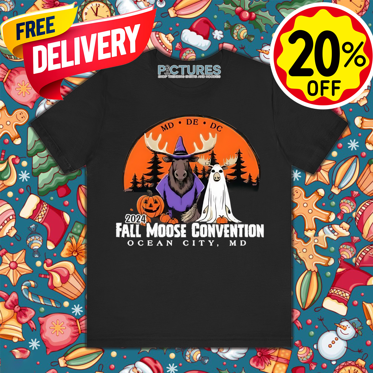 Fall Moose Convention Ocean City Halloween 2024 Shirt • Picturestees ...