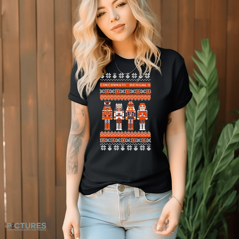 Cincinnati Bengals Holiday Nutcracker Ugly Christmas Shirt ...