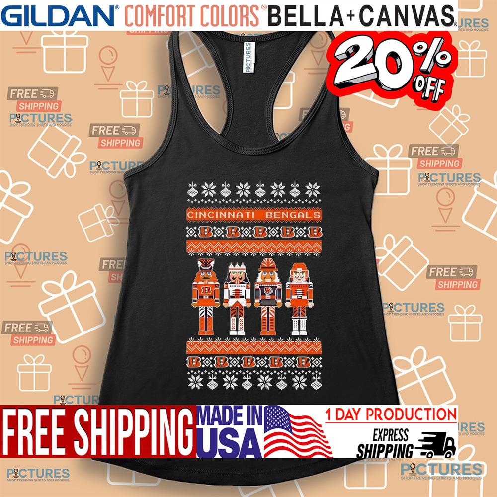 Cincinnati Bengals Holiday Nutcracker Ugly Christmas Shirt ...