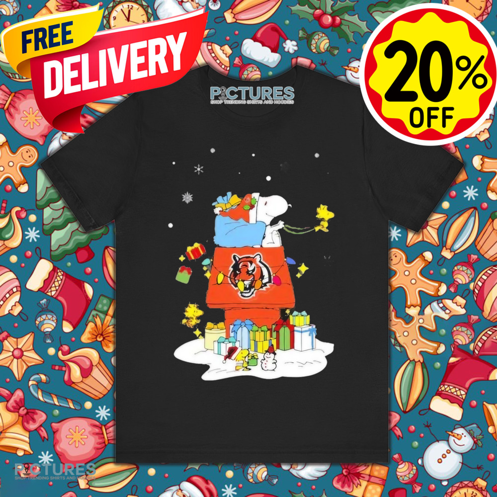 Cincinnati Bengals Santa Snoopy Wish You A Merry Christmas Shirt ...