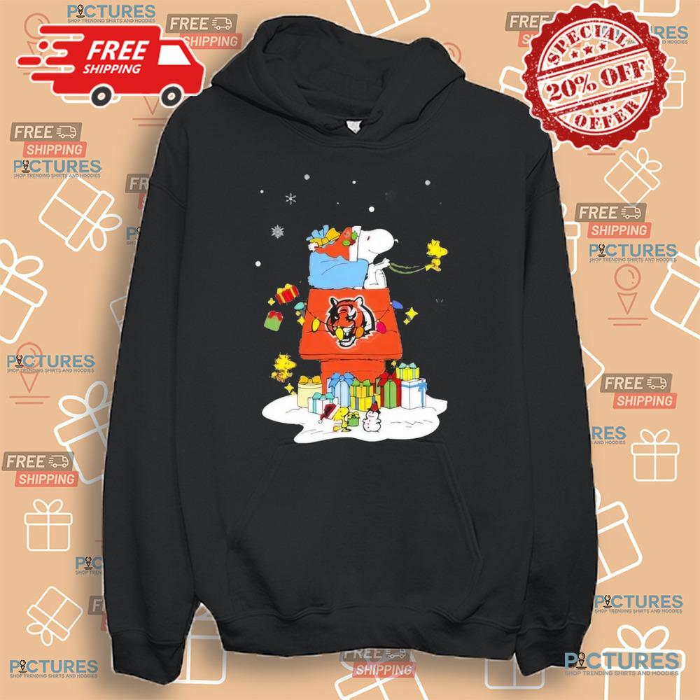 Cincinnati Bengals Santa Snoopy Wish You A Merry Christmas Shirt ...