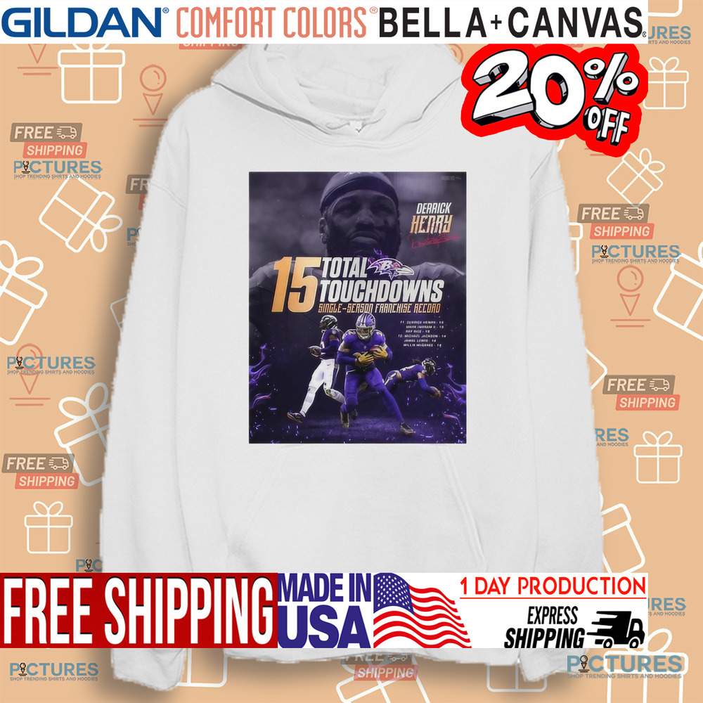 Derrick Henry Baltimore Ravens NFL 15 Total Touchdowns Single Season ...