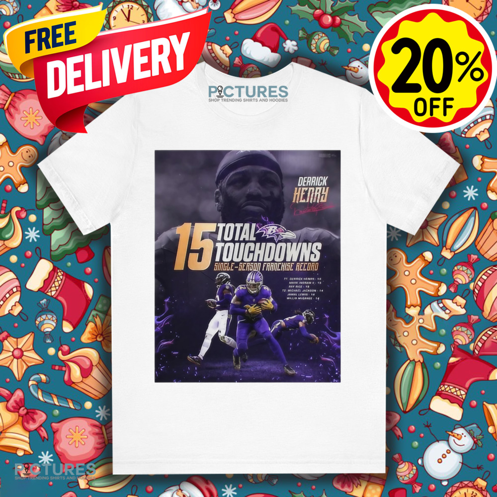 Derrick Henry Baltimore Ravens NFL 15 Total Touchdowns Single Season ...