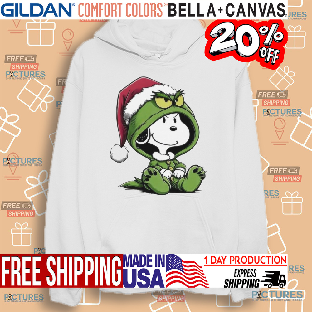 Grinch Disguise Snoopy Christmas Shirt • Picturestees Clothing LLC
