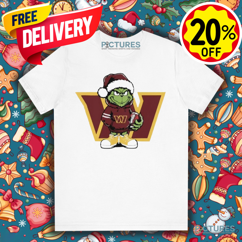 Grinch Hug Ball Washington Commanders Christmas 2024 Shirt ...