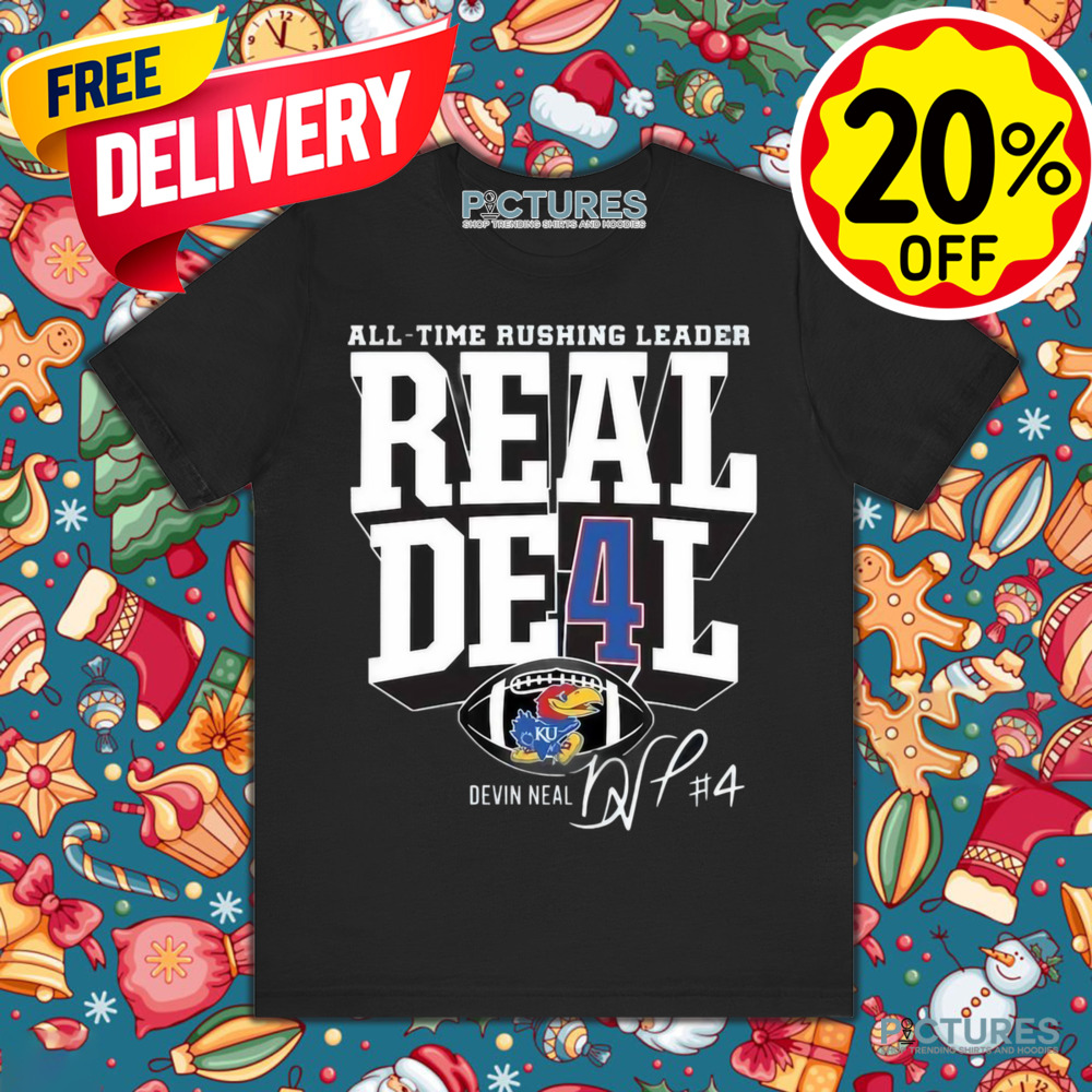 Lance Leipold Devin Neal Real Deal All-time Rushing Leader Shirt ...