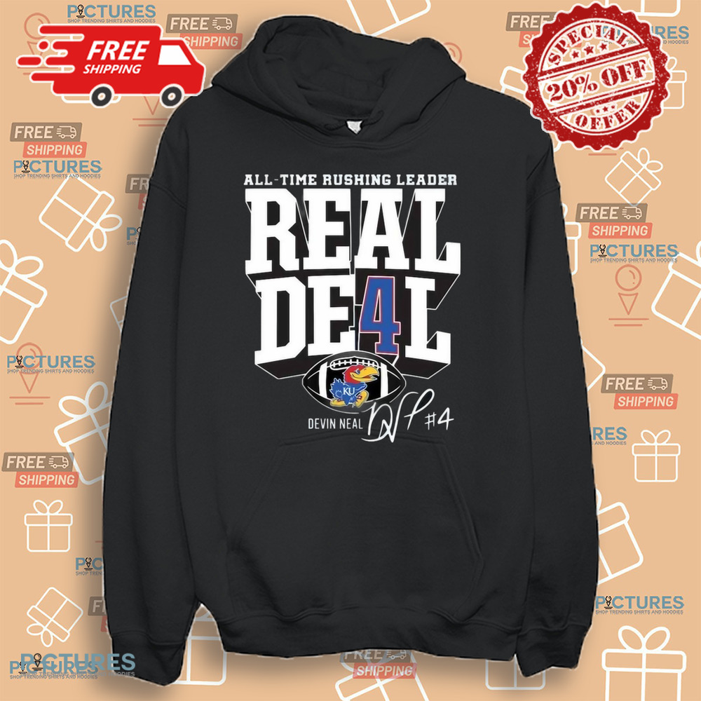 Lance Leipold Devin Neal Real Deal All-time Rushing Leader Shirt ...
