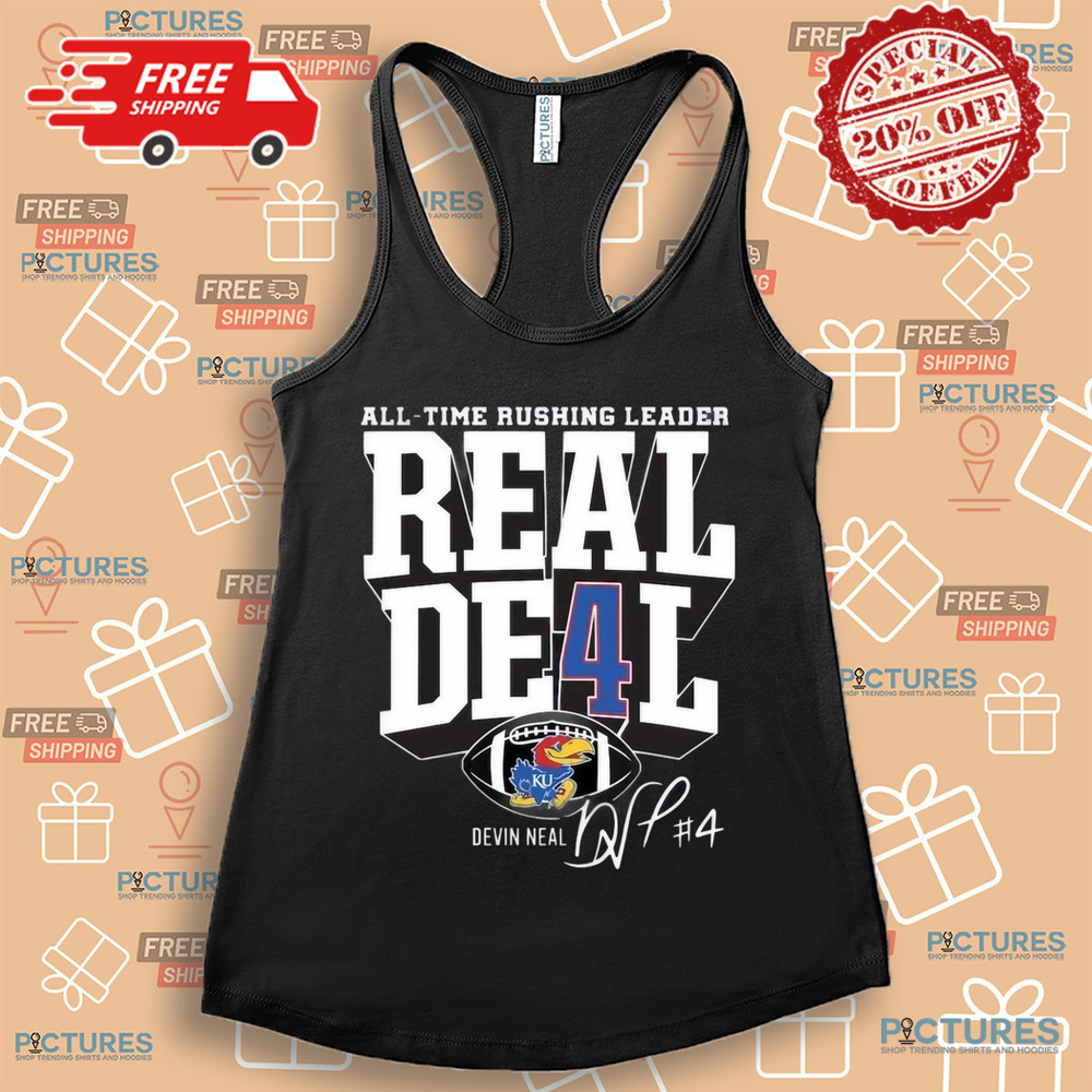 Lance Leipold Devin Neal Real Deal All-time Rushing Leader Shirt ...