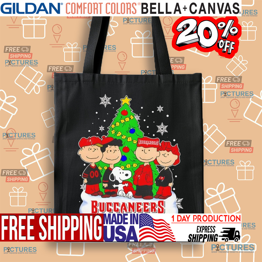 Peanuts Characters Tampa Bay Buccaneers Christmas Tree Shirt ...