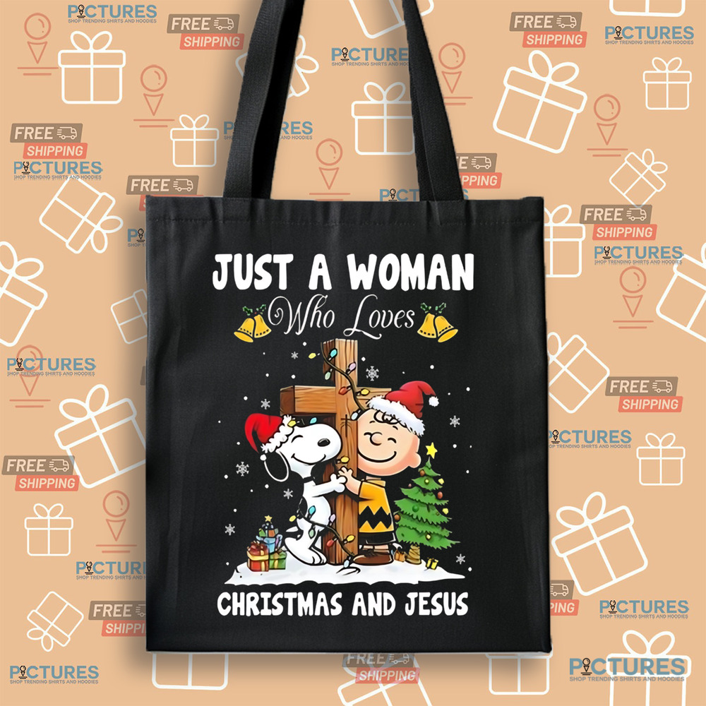 Snoopy And Charlie Brown Just A Woman Who Loves Christmas And Jesus ...