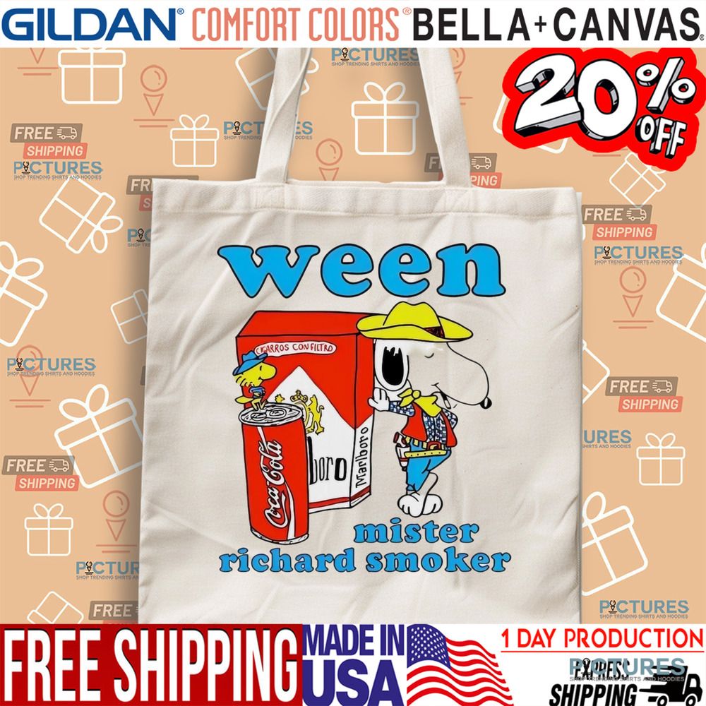 Snoopy And Woodstock Peanuts Ween Mister Richard Smoker Shirt ...