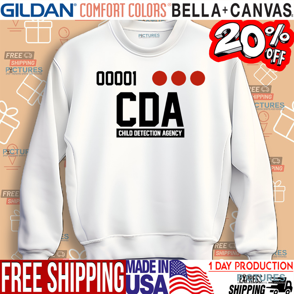 Free Shipping X Sale 20% C D A Child Detection Agency shirt, Classic ...