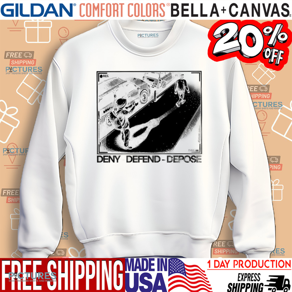 Deny Defend Depose Black And White Shirt • Picturestees Clothing LLC