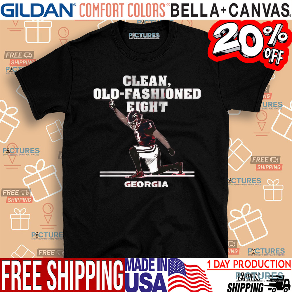 Georgia Football Nate Frazier Clean Old-Fashioned Eight Shirt ...