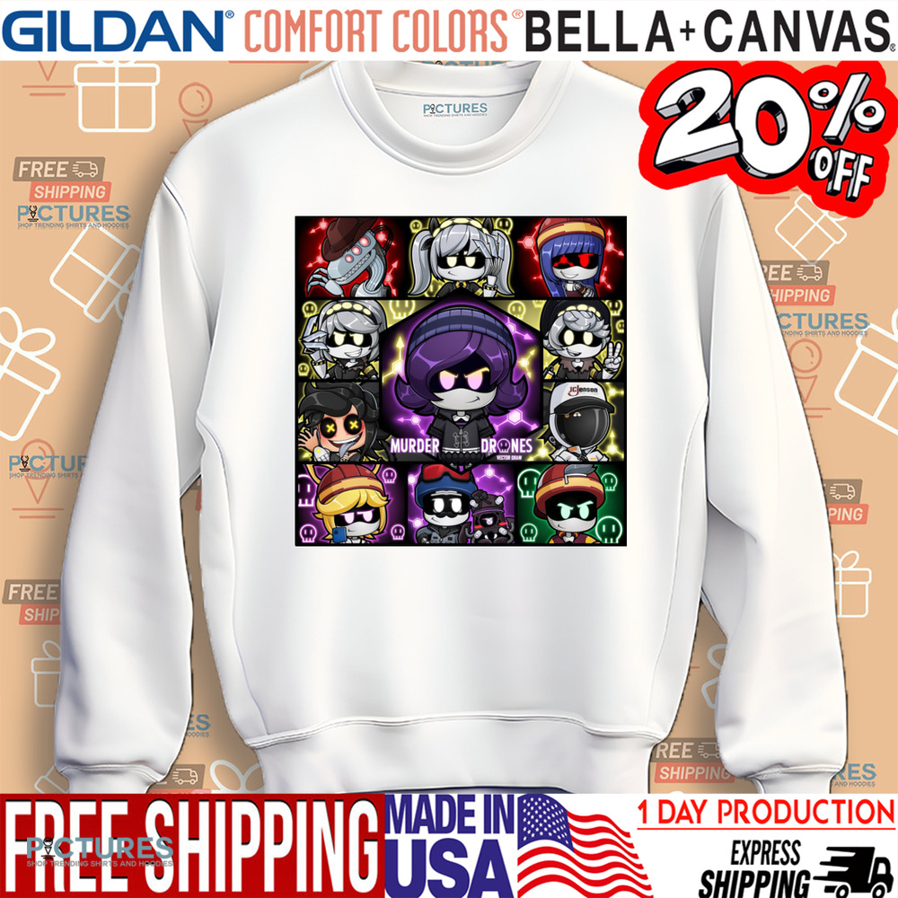 Murder Drones Characters Photographic Shirt • Picturestees Clothing LLC
