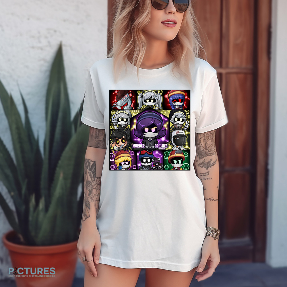 Murder Drones Characters Photographic Shirt • Picturestees Clothing LLC