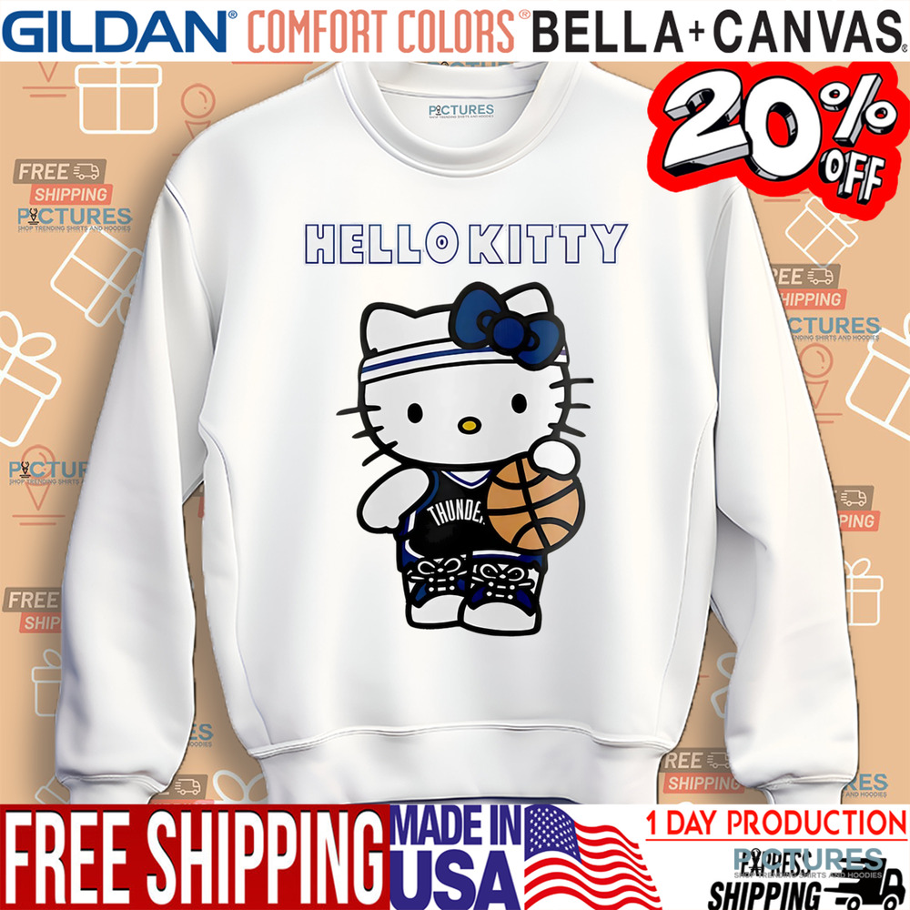 Oklahoma City Thunder Hello Kitty Night 2024 Shirt • Picturestees ...