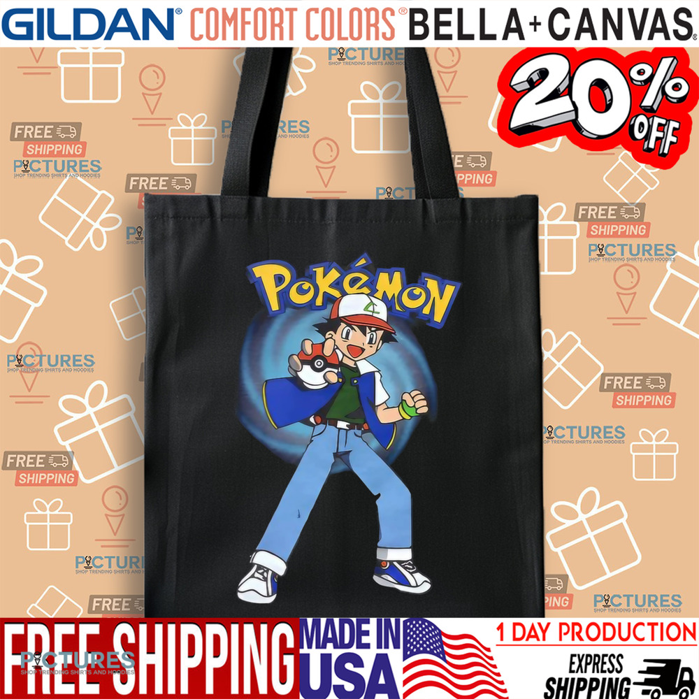 Guaranteed Christmas delivery X Sale 20% Pokemon Ash Ketchum Shirt ...