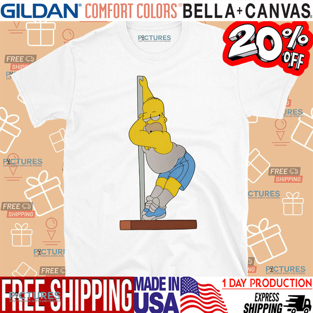 Simpsons Homer Pole Dance The Simpsons Shirt • Picturestees Clothing LLC