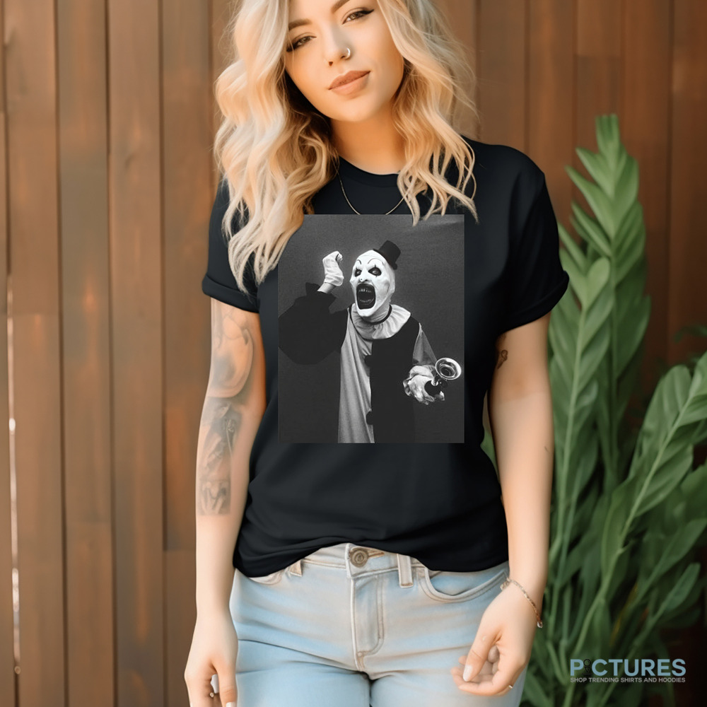 Free Shipping X Sale 20% Terrifier Movie Art the Clown Vintage Shirt ...