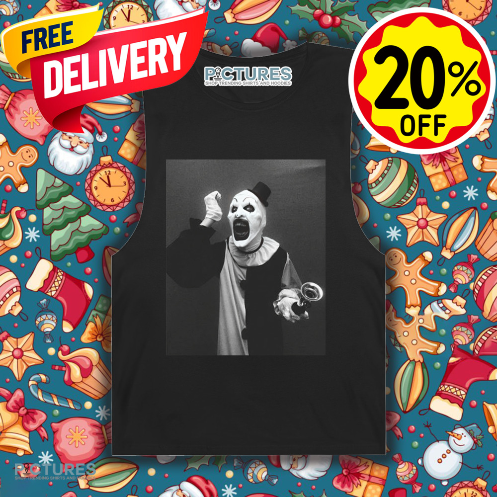 Free Shipping X Sale 20% Terrifier Movie Art the Clown Vintage Shirt ...
