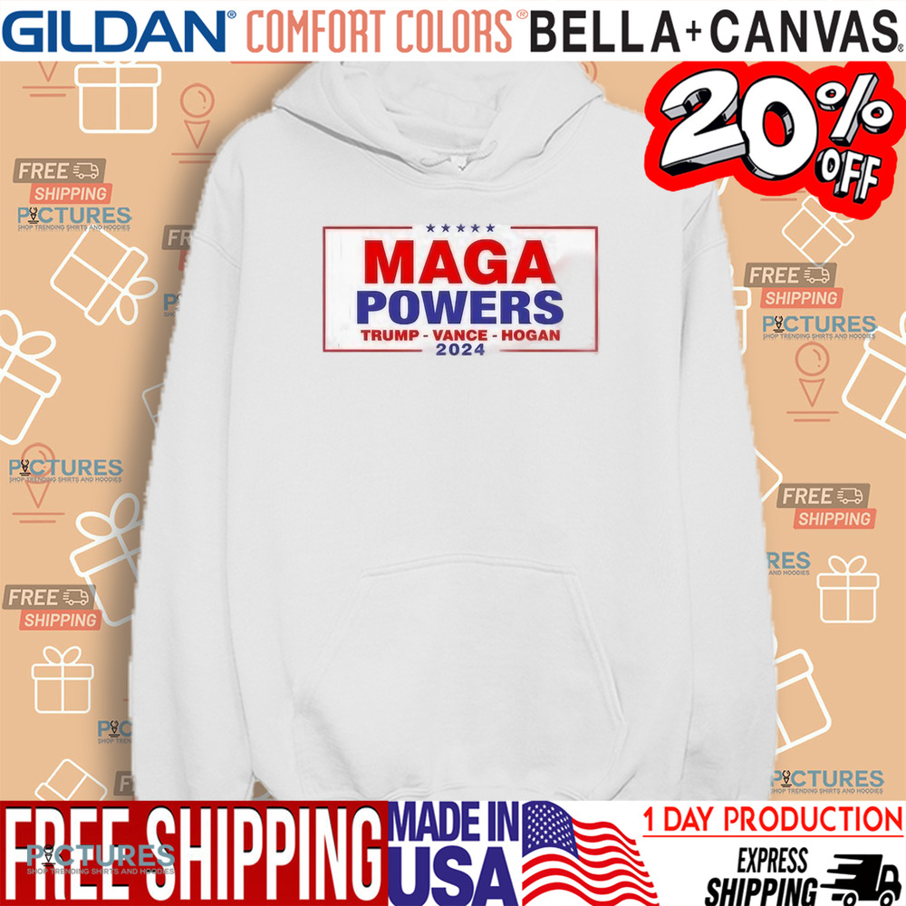 Hulk Hogan Wearing Maga Powers Trump Vance Hogan 2024 Shirt ...
