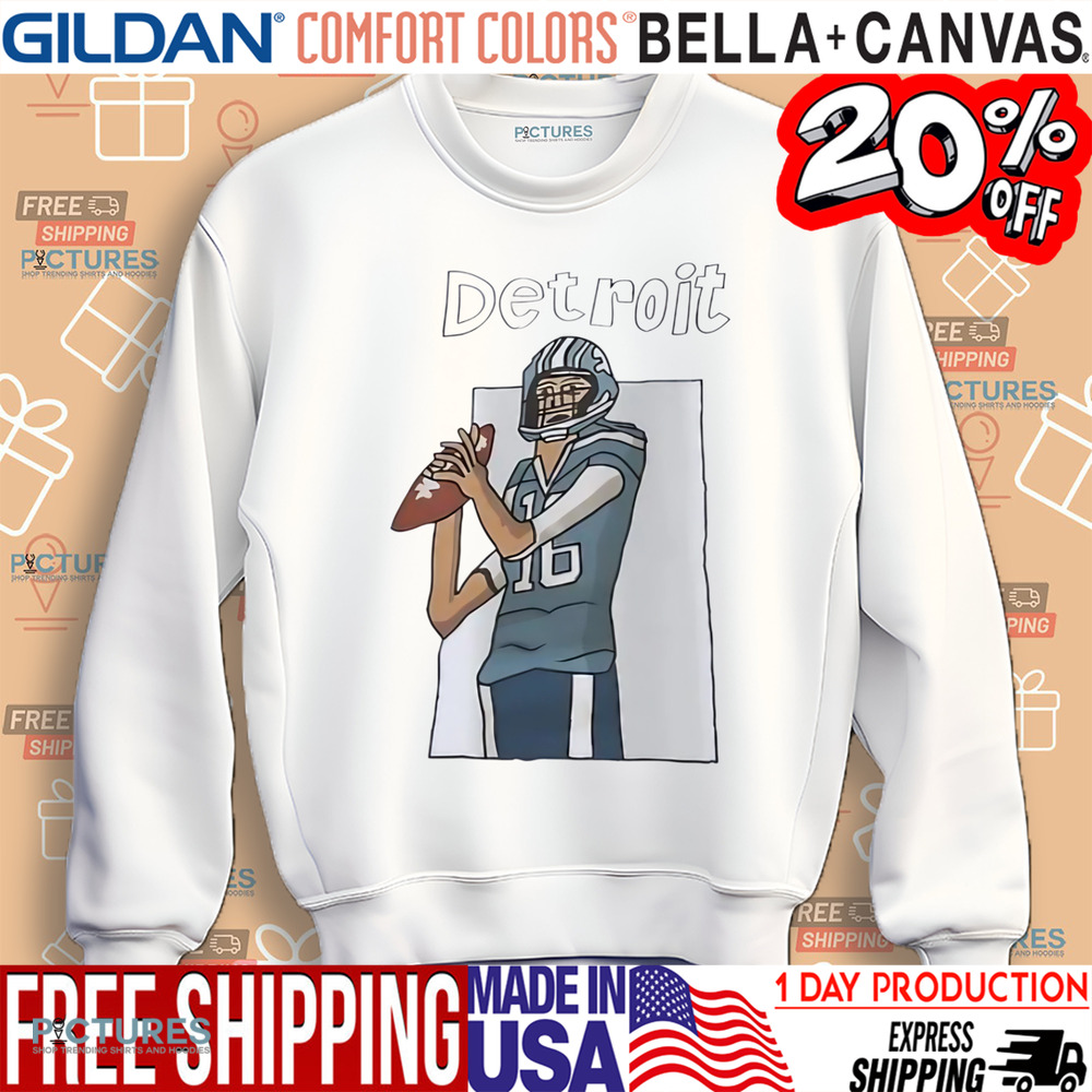 Jared Thomas Goff Detroit Lions Football Player Art Shirt ...