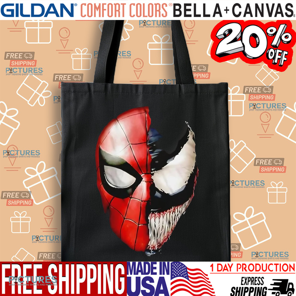 🚛Free Delivery: 📣SaleOff 20% Marvel Spider-Man Venom split face shirt ...