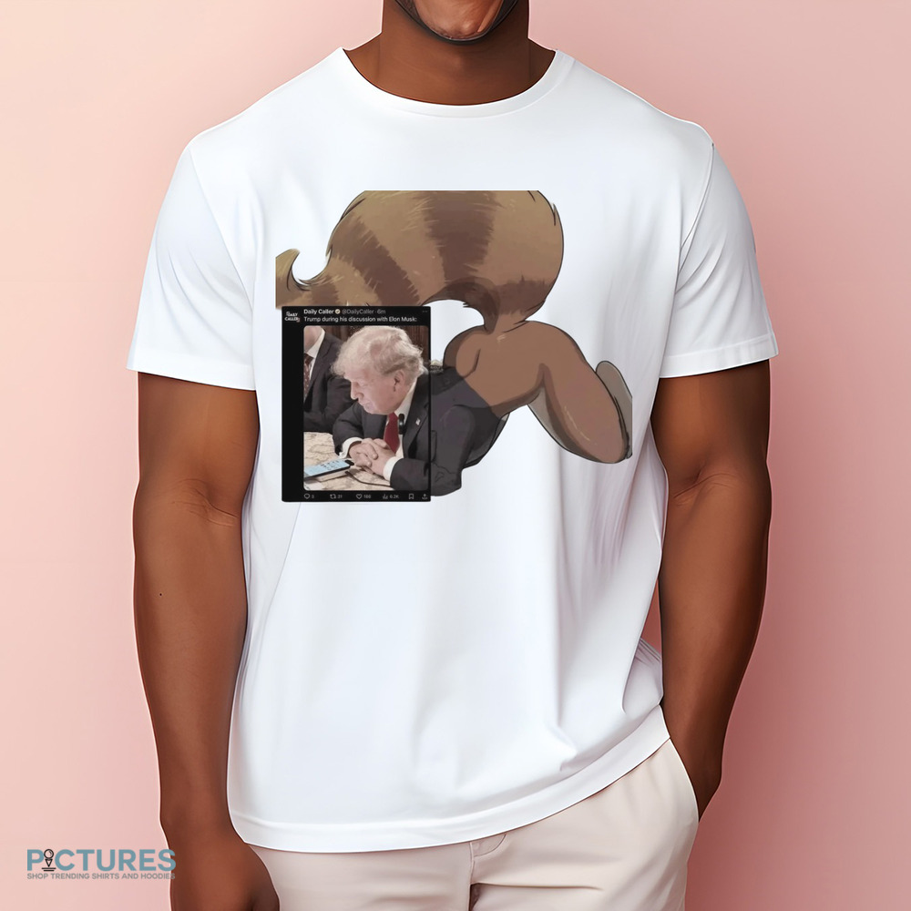 Trump During His Discussion With Elon Musk Squirrel Meme Shirt ...