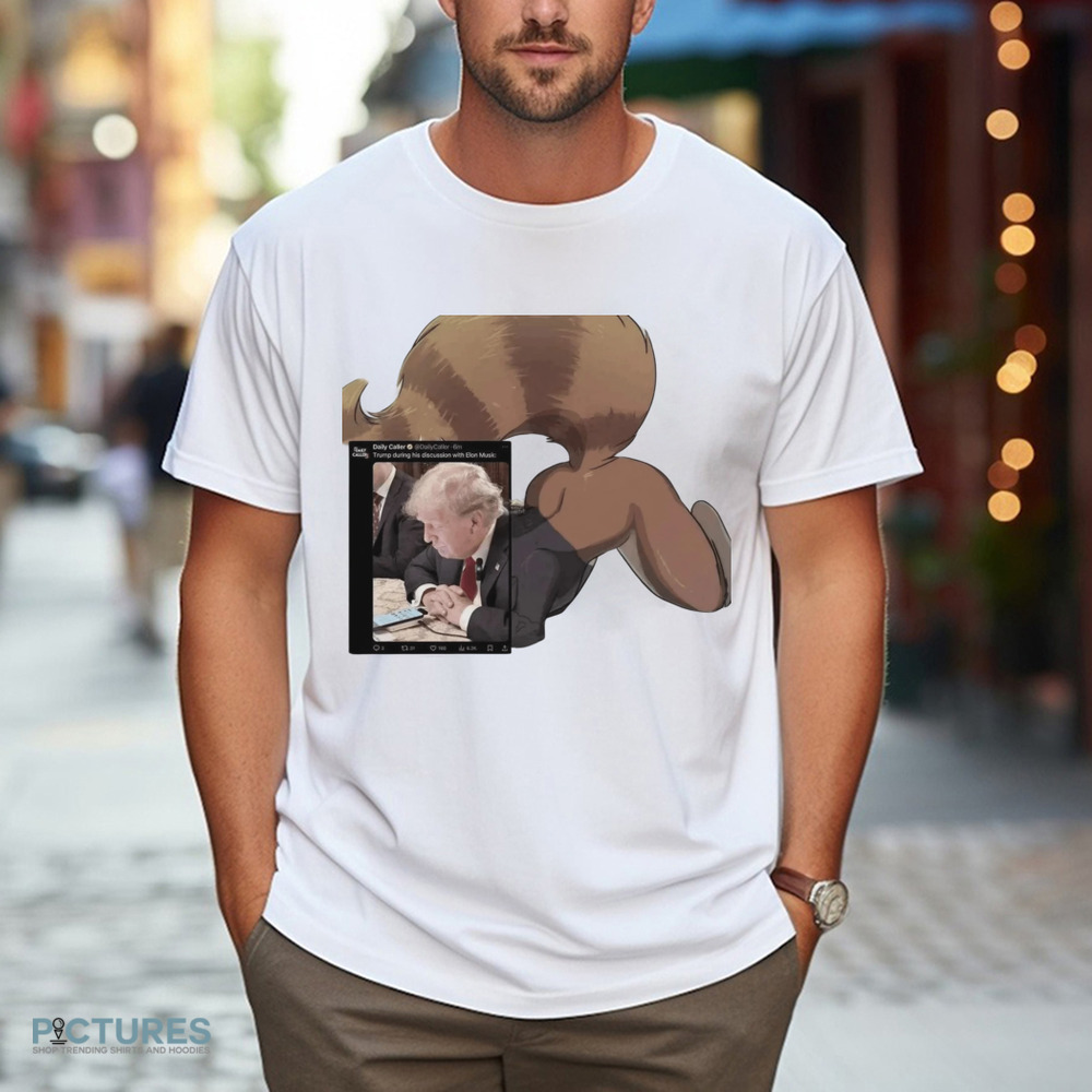Trump During His Discussion With Elon Musk Squirrel Meme Shirt ...