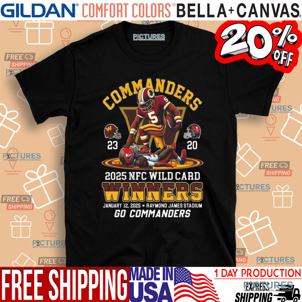 Washington Commanders Wild Card 2025 Winners Go Commanders For Fans ...