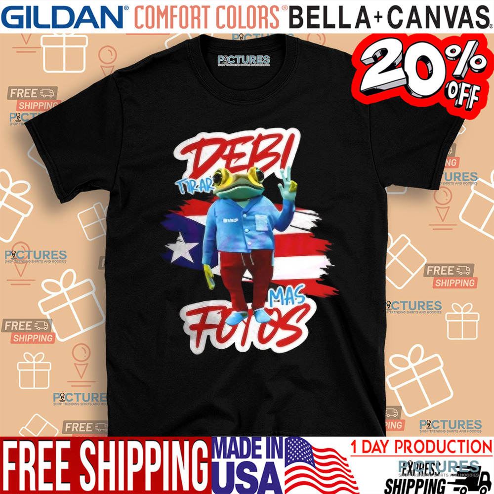 Frog Debi Tirar Mas Fotos Bad Bunny Album Puerto Rico Flag Shirt ...