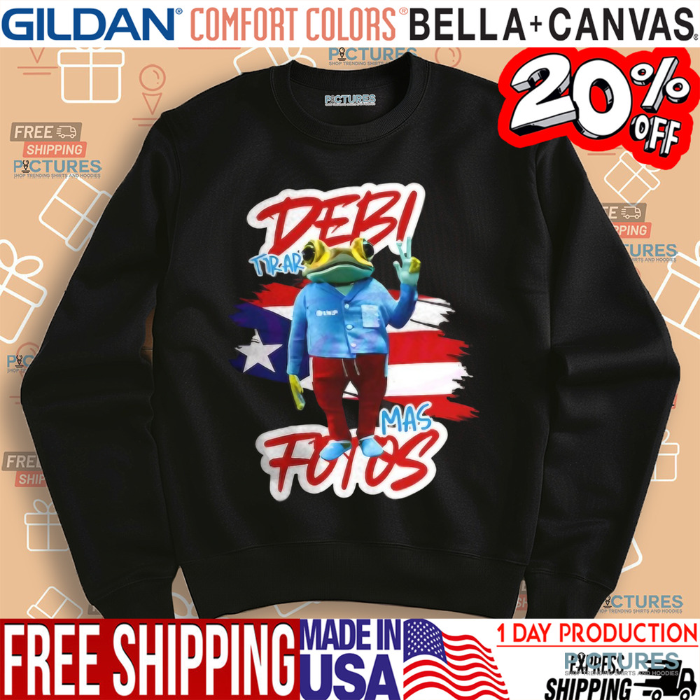 Frog Debi Tirar Mas Fotos Bad Bunny Album Puerto Rico Flag Shirt ...