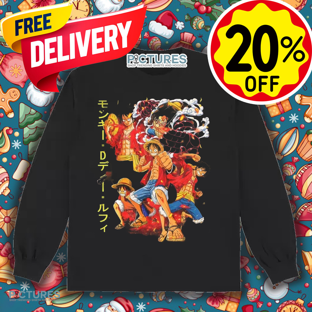One Piece Luffy Captian Evolution Shirt • Picturestees Clothing LLC