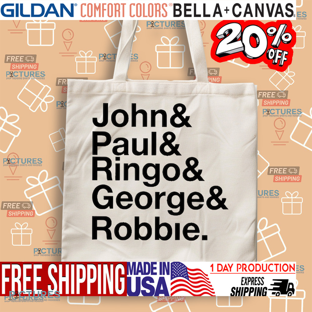 Robbie Williams Wearing John Paul Ringo George Robbie 2025 Shirt ...