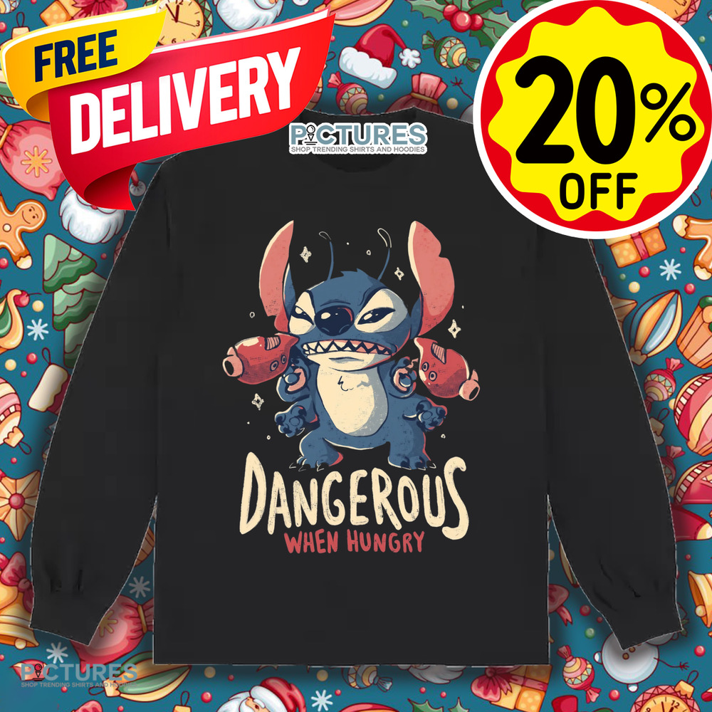 Stitch Highly Dangerous When Hungry Shirt • Picturestees Clothing LLC
