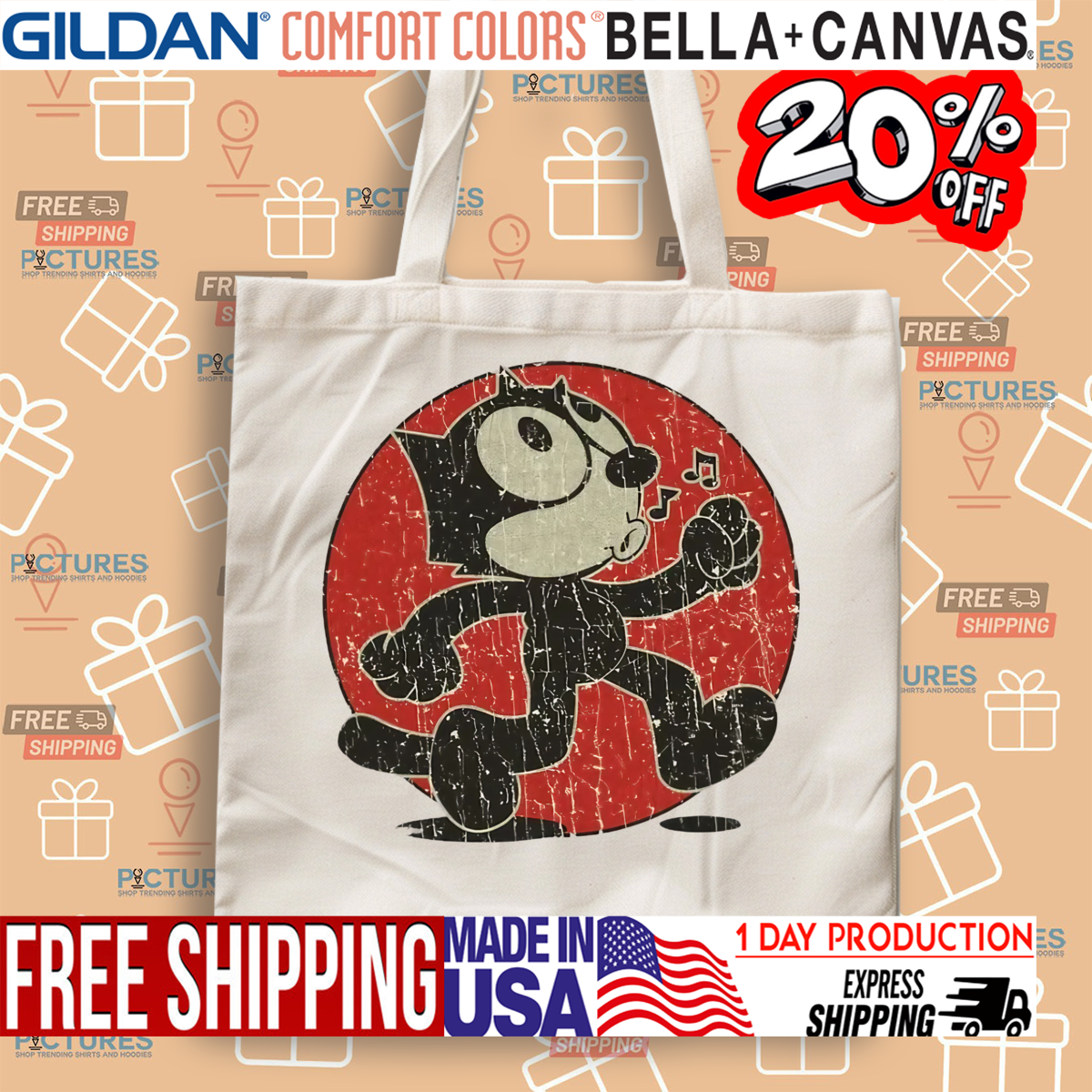 Felix The Cat Keep Walking Shirt • Picturestees Clothing LLC