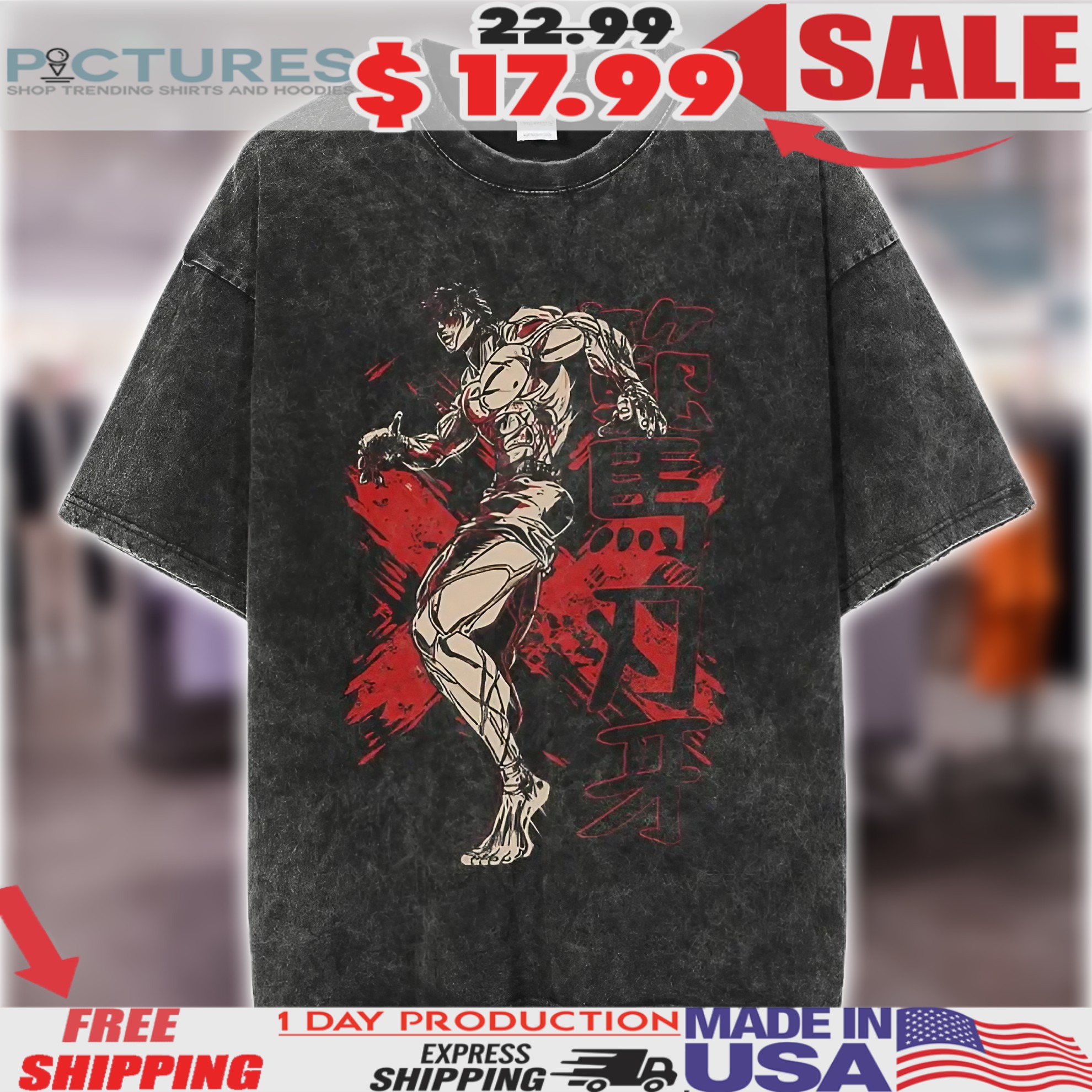 🚛Free Delivery: 📣SaleOff 20% Baki the Grappler Hanma Yujiro Fighting ...