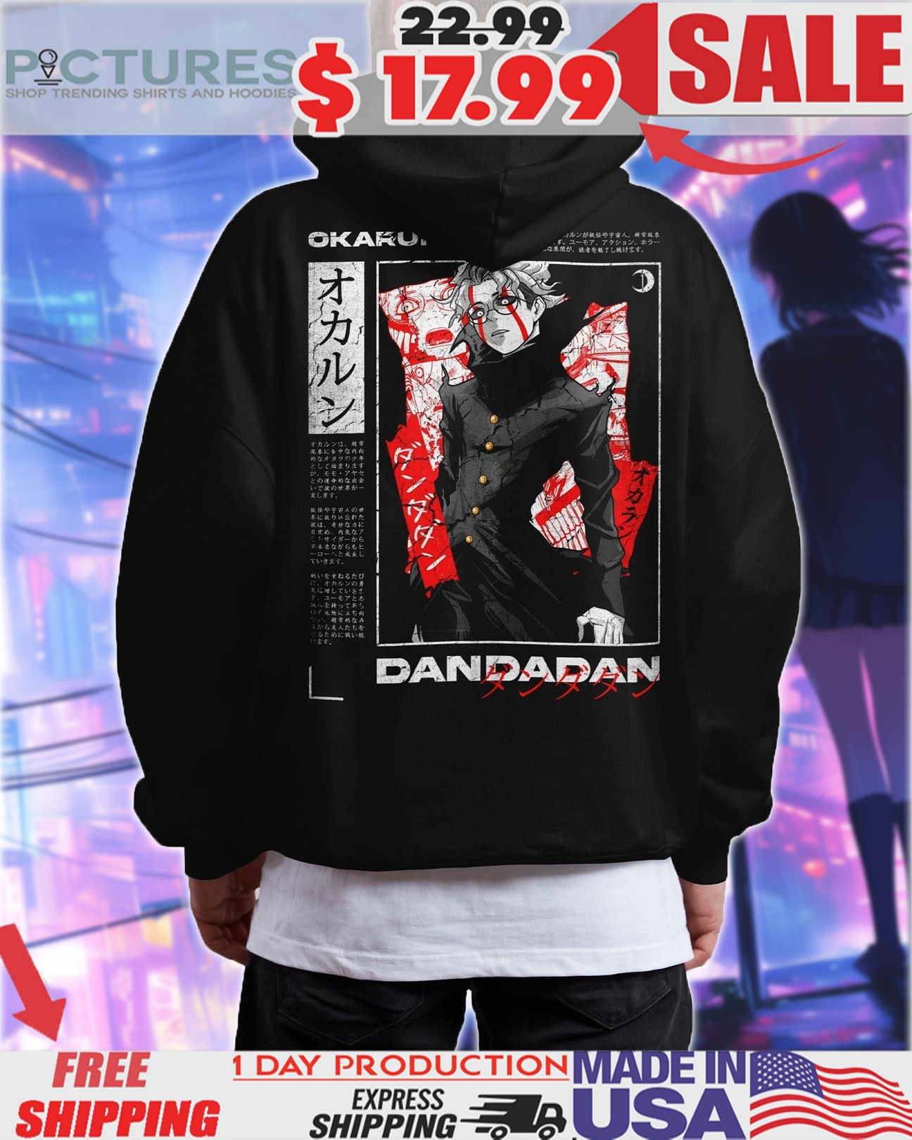 Dandadan Okarun Muko Horror Manga Streetwear Shirt • Picturestees ...