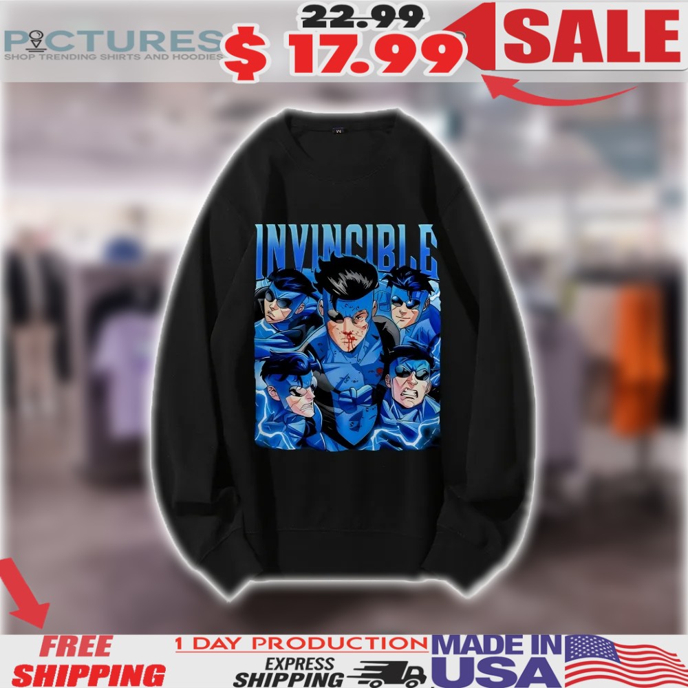 Invincible Mark Grayson's Blue Suit Comic Vintage Bootleg Shirt ...