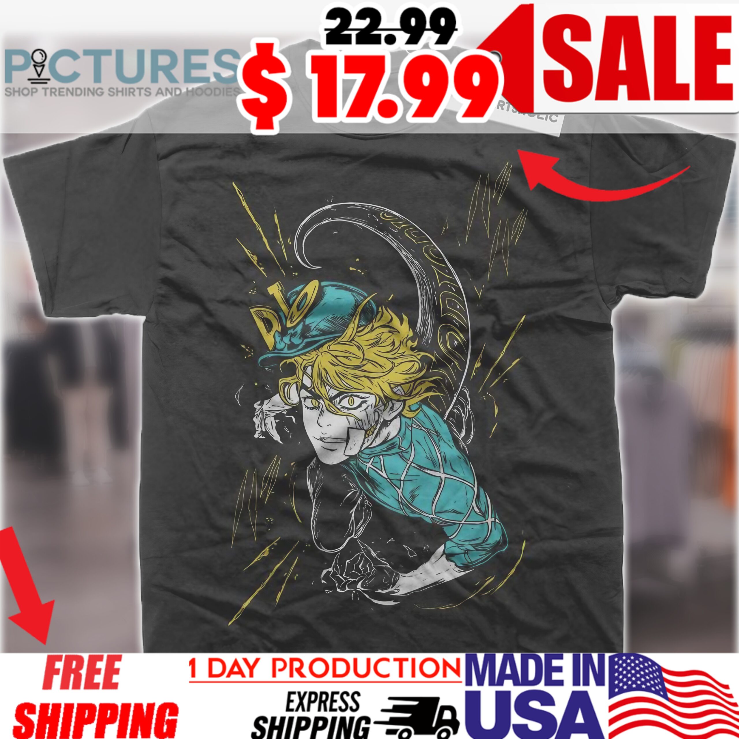 JoJo’s Bizarre Adventure Dio Brando Anime Streetwear Fashion Shirt ...