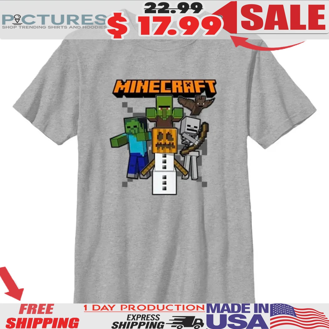 Minecraft Halloween Creeper And Mobs Shirt • Picturestees Clothing LLC