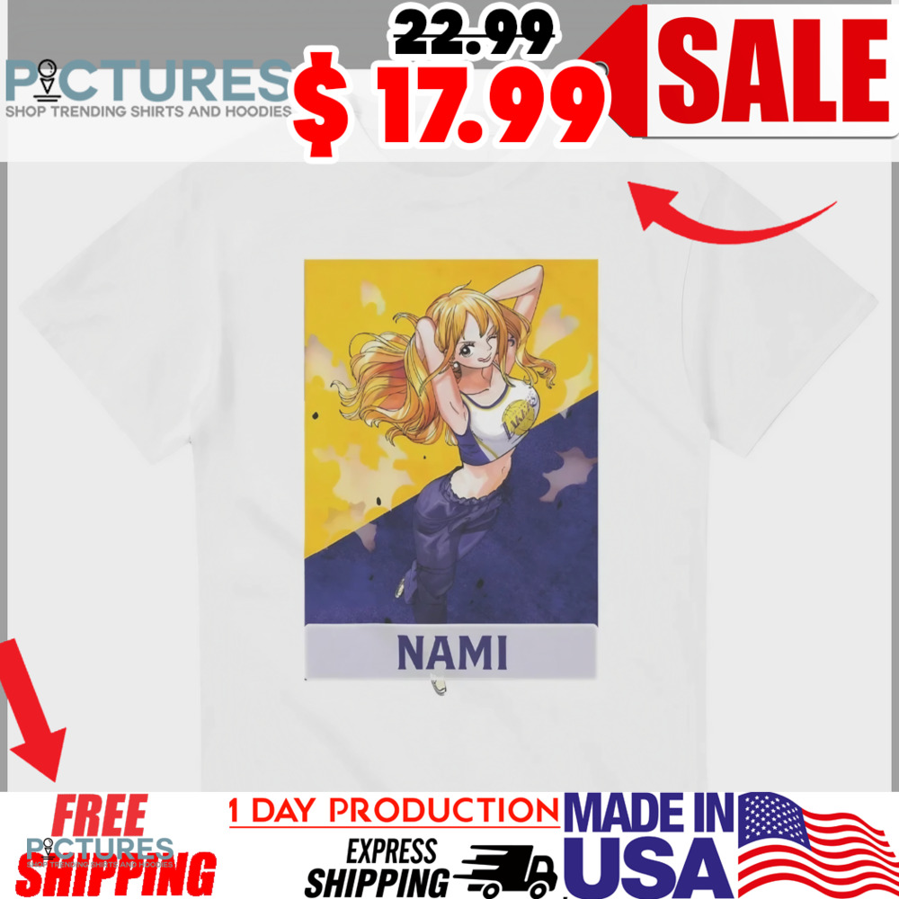 Nami One Piece Los Angeles Lakers Shirt • Picturestees Clothing LLC