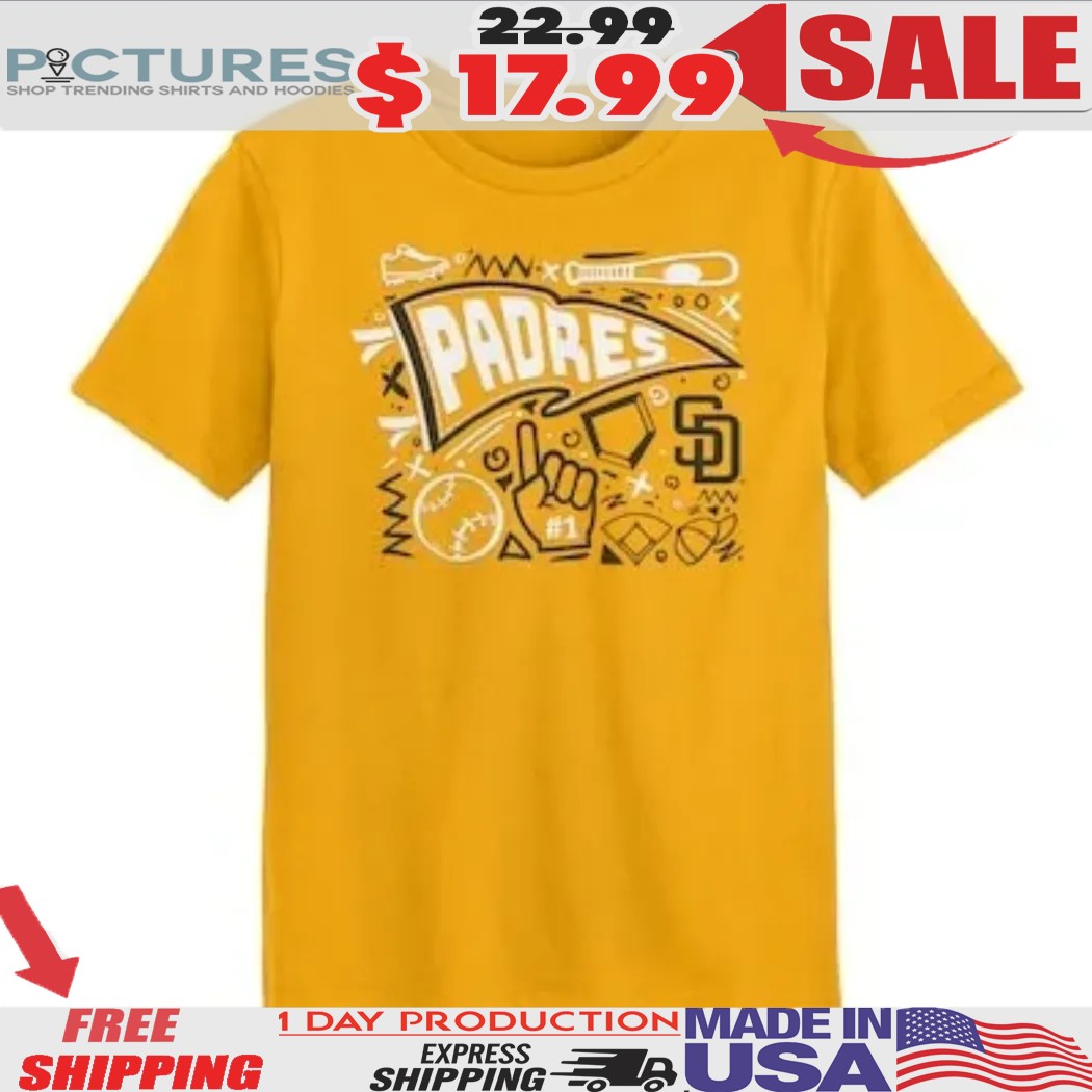 Preschool San Diego Padres Gold Ball Park Fun Shirt • Picturestees ...