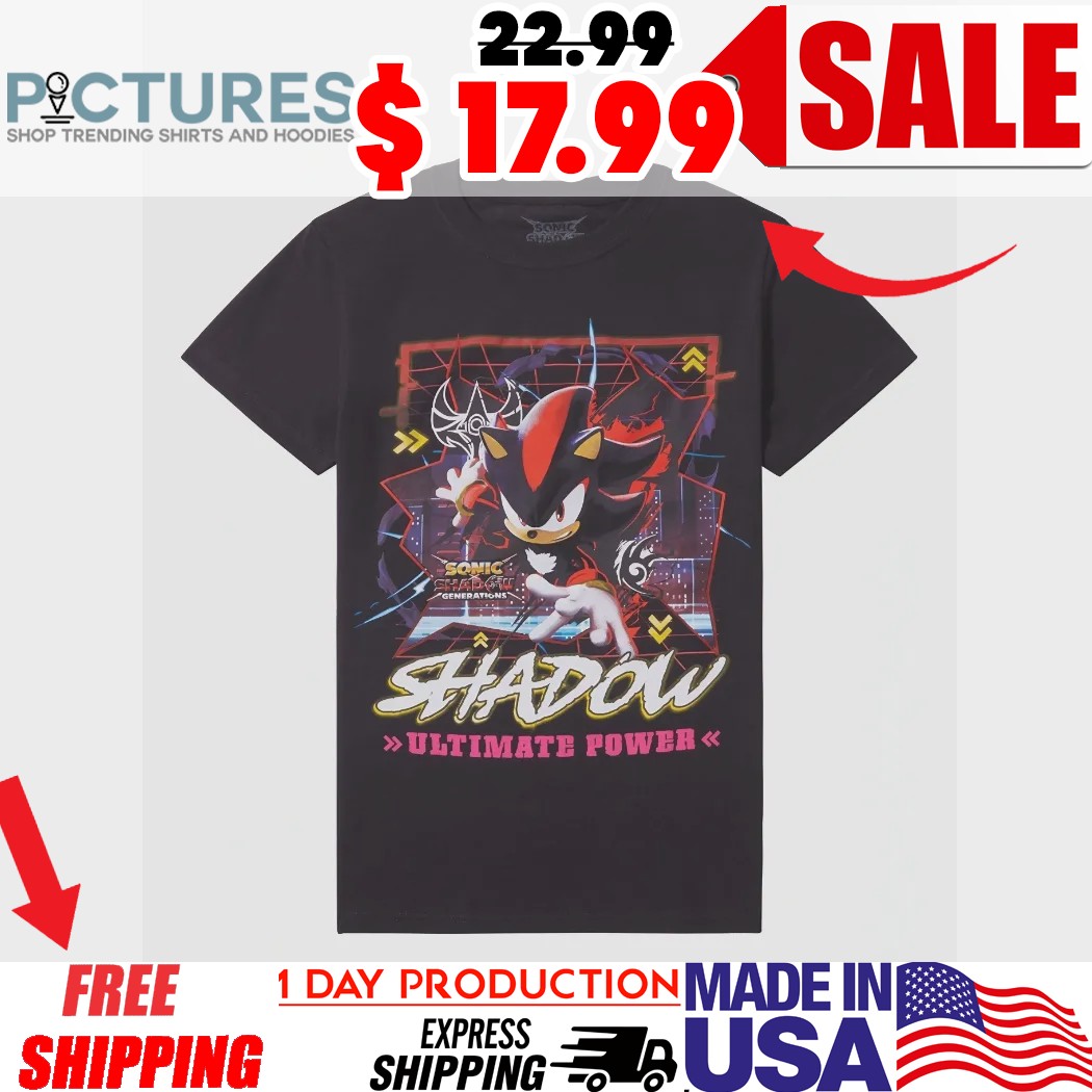 Sonic The Hedgehog Sonic Shadow Generations Ultimate Power Shirt ...