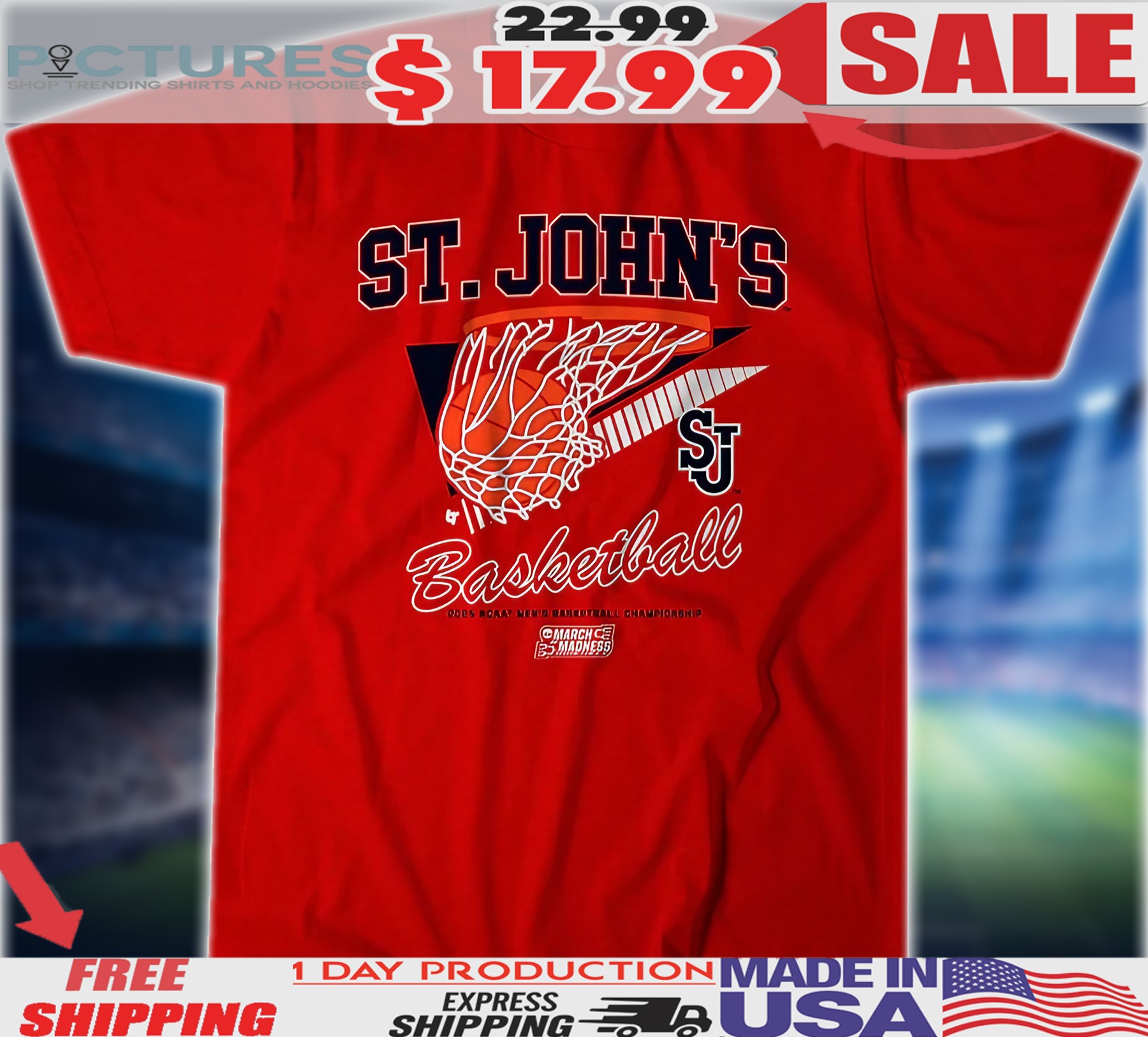 St. John's Red Storm Basketball 2025 March Madness Basketball Shirt ...