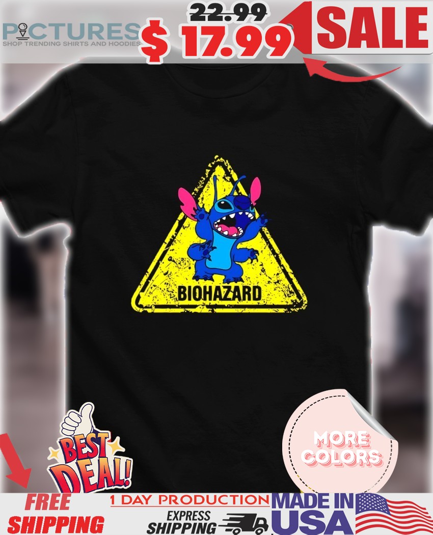 Stitch Biohazard Sign Vintage Shirt • Picturestees Clothing LLC
