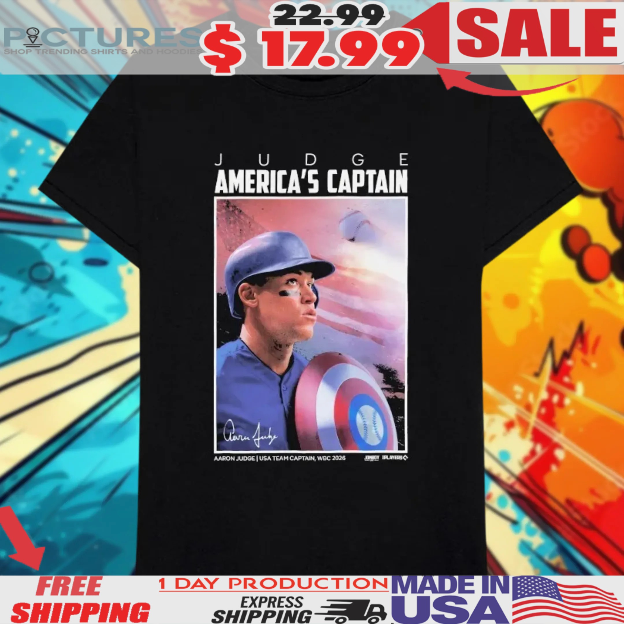 Aaron Judge America’s Captain USA Team Captain WBC 2026 Shirt ...